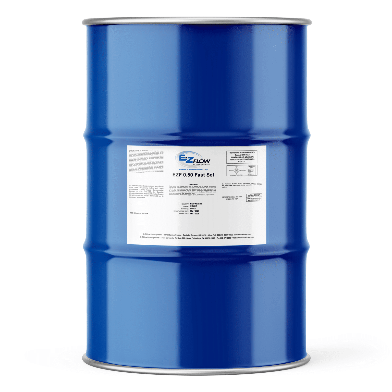 EZF 0.50 Fast Set - E-Z Flow Foam Systems