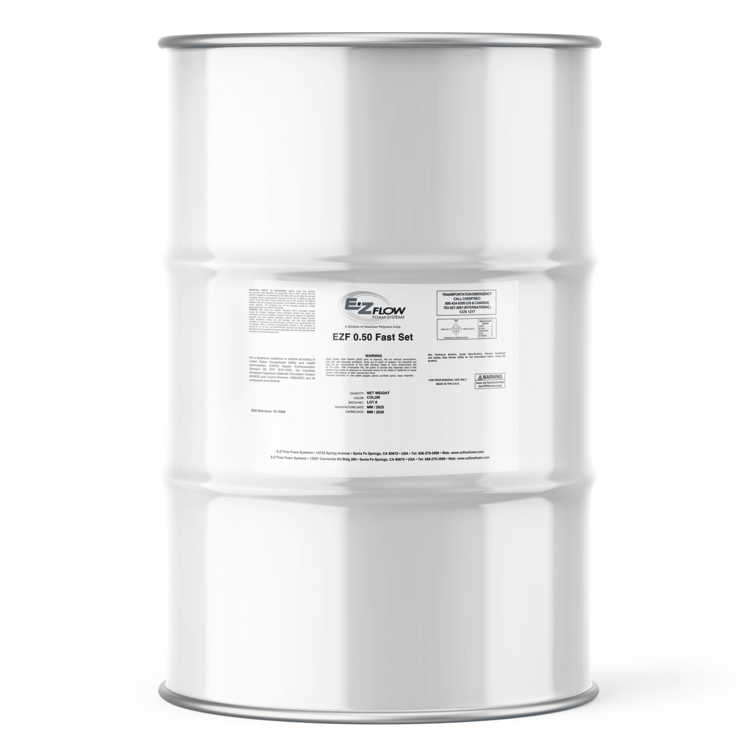 EZF 0.50 Fast Set - E-Z Flow Foam Systems